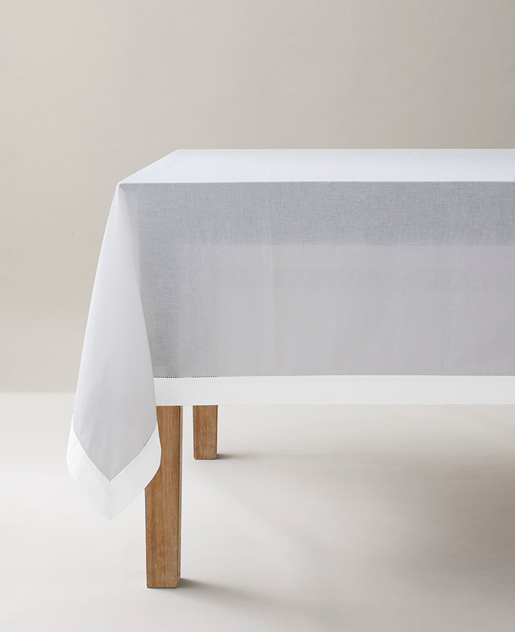 Nappe de table Bicolore - Lin lavé et Coton